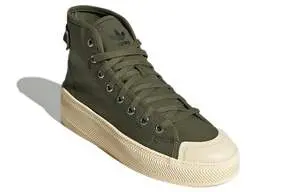 Adidas Nizza Parley High Top Sneakers - Olive Green