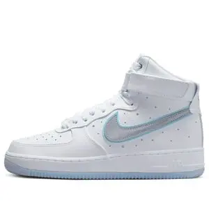 Nike Force 1 High Top Sneakers - White/blue