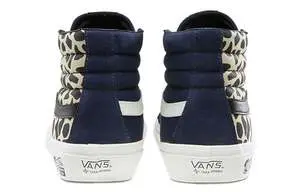 VANS Taka Hayashi X Style 138 Lx 'cheetah Field' High Top Sneakers - Blue/black/leopard