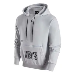 JORDAN Nba Brooklyn Nets Hoodie - Grey