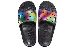 CROCS Multicolor Graphic Slides
