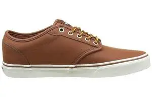 VANS Atwood Leather Lace Up Sneakers - Brown