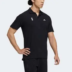 Adidas Series Logo Solid Color Short Sleeve Polo Shirt