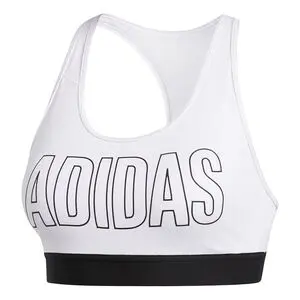 Adidas Donasia Sizing 't Rest Alphaskin Padded Bra 'white Black - White/black