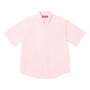Supreme Ss26 Loose Fit Oxford S/s Shirt - Pink