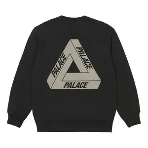 PALACE Fw21 Slub Crew Sweater - Black