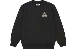 PALACE Fw21 Slub Crew Sweater - Black