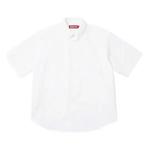 Supreme Ss26 Loose Fit Oxford S/s Shirt - White
