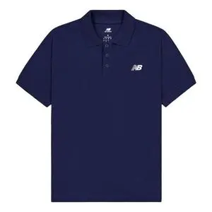 NEW BALANCE Cotton Polo T-shirt Asia Sizing - Navy