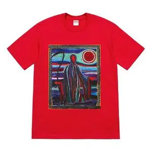 Supreme Ss19 Reaper Tee Printing Short Sleeve - Red