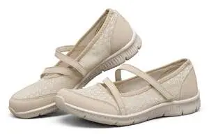Sketchers Be-cool Mary Jane Flat - Beige