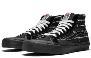 VANS Sk8-hi 138 Sf Barbed Wire High Top Sneakers - Black