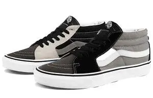 VANS Sk8-mid "off The Wall" Sneakers - Black/white/gray