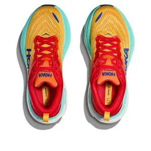 Hoka One One Bondi 8 Athletic Shoes - Cerise/cloudless