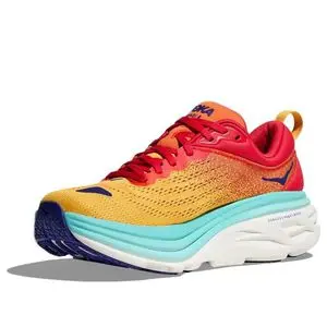 Hoka One One Bondi Athletic Shoes - Cerise/cloudless