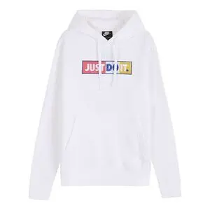 Nike Just Do It" Hoodie - White