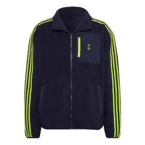Adidas Logo Printing Pattern Stripe Soccer/football Jacket