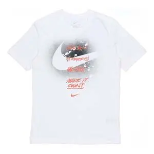 Nike Nk Graphic Ss Tee Large Alphabet Printing Sports Short Sleeve - White