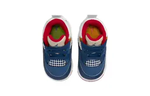 JORDAN Air 4 Retro 'messy Room' Sneakers - Blue/white/red
