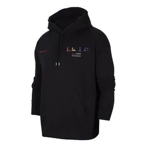 JORDAN Why Not" Fleece Pullover Hoodie - Black