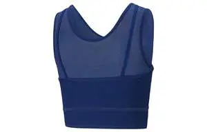 PUMA Studio Layered Crop Top - Blue/black