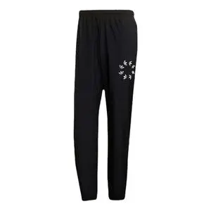 Adidas Originals St Woven Tp Casual Sports Breathable Bundle Feet Long Pants/trousers - Black