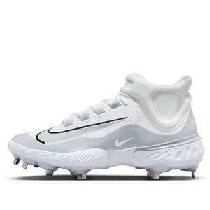 Nike Nike Alpha Huarache Elite 4 Mid Top Baseball Cleats White/pure Platinum/black