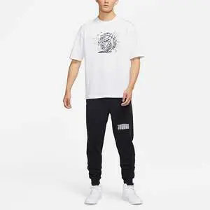 JORDAN Printing Round Neck Pullover Short Sleeve T-shirt