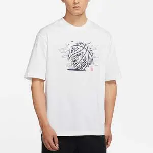 JORDAN Printing Round Neck Pullover Short Sleeve T-shirt