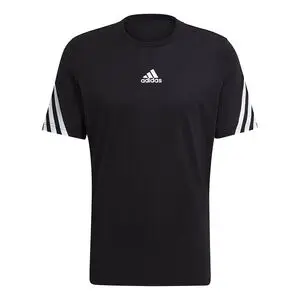 Adidas M 3s Tape Tee Printing Sports Short Sleeve - Black