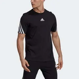 Adidas M 3s Tape Tee Printing Sports Short Sleeve
