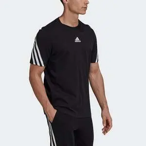 Adidas M 3s Tape Tee Printing Sports Short Sleeve