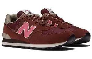NEW BALANCE 574 "brown Pink" Sneakers - Brown/pink