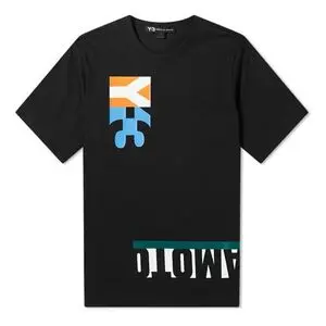 Adidas Y-3 Graphic Print T-shirt - Black