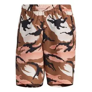 Adidas Camouflage Sports Shorts - Brown