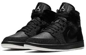 JORDAN 1 Mid Sneakers - Black/phantom-white