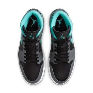 JORDAN Air 1 Mid Aqua Sneakers - Grey
