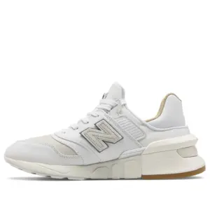 NEW BALANCE 997s Saffiano Leather Sneakers - White