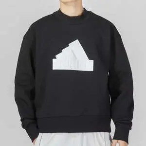 Adidas Future Icons Badge Of Sport Crew Sweatshirt - Black/white