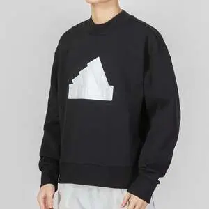 Adidas Future Icons Badge Of Sport Crew Sweatshirt - Black/white