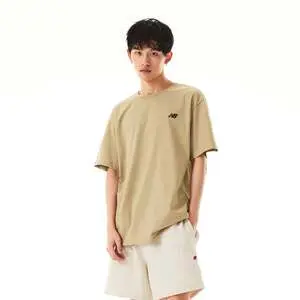 NEW BALANCE Nb Small Logo T-shirt Asia Sizing - Beige