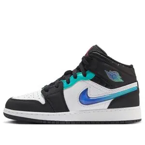 JORDAN Jordan Air 1 Mid SE Sneakers Black Hyper/jade Royal