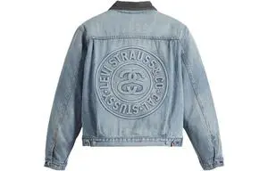 StÜssy X Levi's Embossed Praglad Trucker Jacket