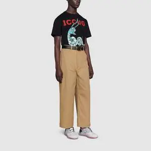 Gucci Round Neck Printing Short Sleeve T-shirt