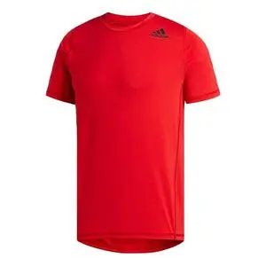 Adidas Training Sports Round Neck Pullover Short Sleeve - Light Red