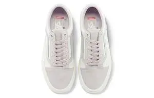 VANS Old Skool Powder White Suede And Canvas Sneakers - Pink/blue