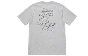 Supreme Ss19 Buju Banton Tee Reggae Character Printing Short Sleeve Gray - Grey