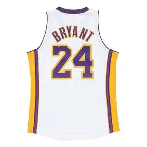 Mitchell & Ness Kobe Bryant Los Angeles Lakers 2009/10 Jersey #24 - White/yellow