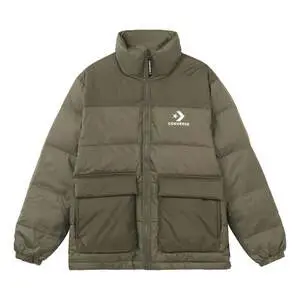 CONVERSE Converse Star Chevron Down Jacket Olive Green