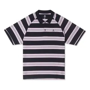 CONVERSE Marquis Striped Short-sleeve Polo Shirt - Black